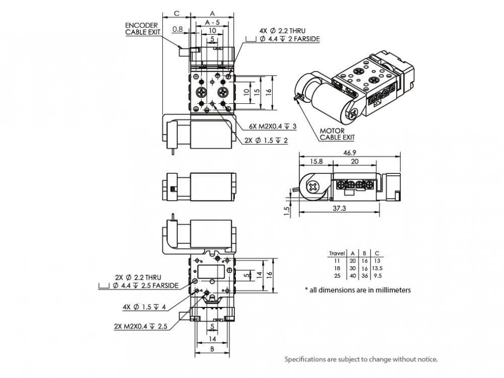 Linear Motion - Precision Positioning Stage PPS-20LM